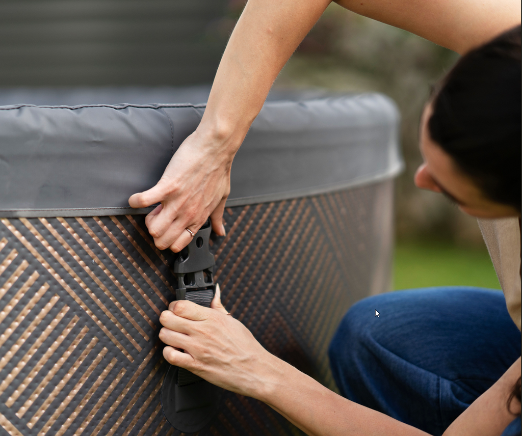 MSpa Frame Mono Inflatable Hot Tub Bubble Spa (6 bathers) – Vitality Stride